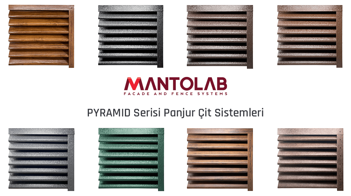 PYRAMID Serisi Dekoratif Panjur Çit | Mantolab Bahçe Çiti