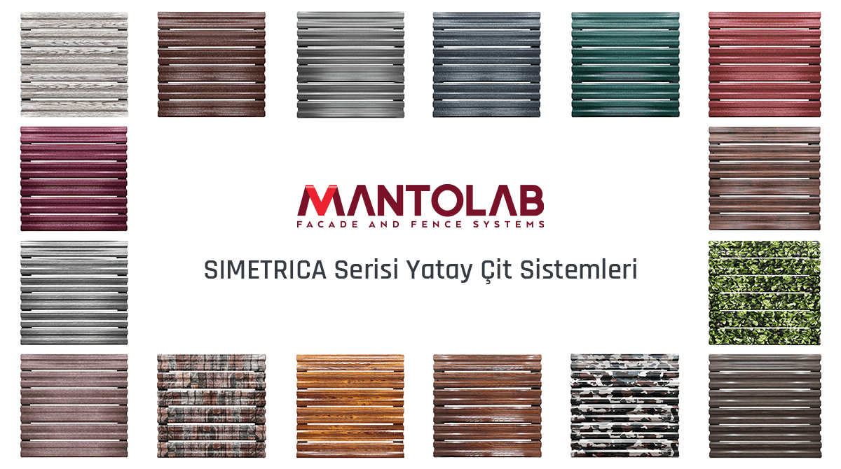 SIMETRICA Serisi Bahçe Çiti Modelleri | Mantolab Çit