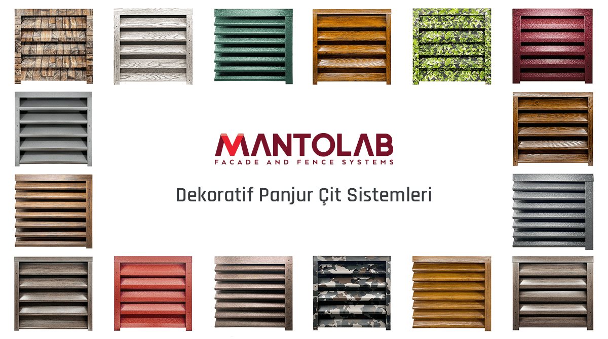 Panjur Çit | Güneş Kırıcı Panjur Bahçe Çiti | Mantolab